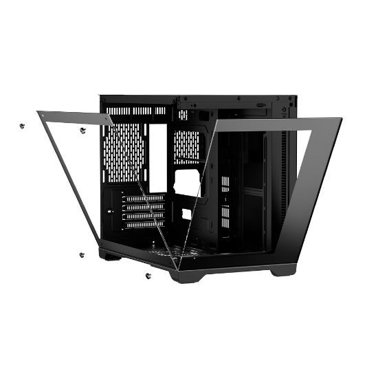 . ქეისი 1ST PLAYER MV6-TRANSPARENT (M-ATX) BLACK